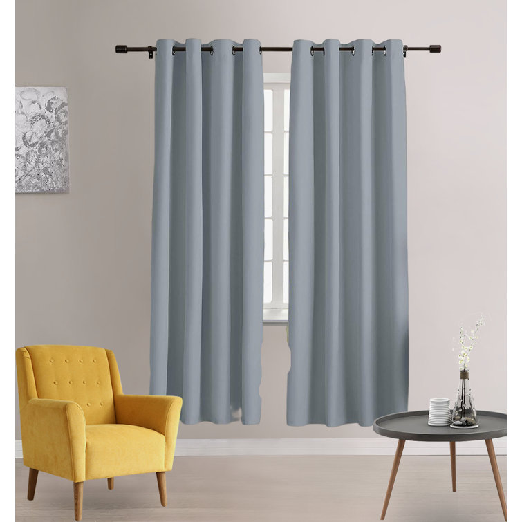 Eider And Ivory™ Androscogin Polyester Blackout Curtain Pair Wayfair